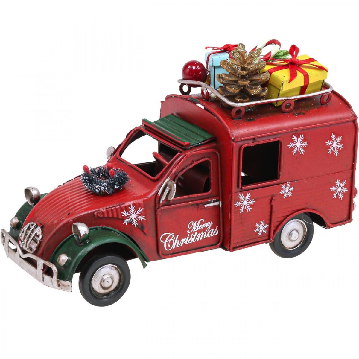 Floristik24.ch Weihnachtsdeko Auto Weihnachtsauto Vintage Rot L17cm ...