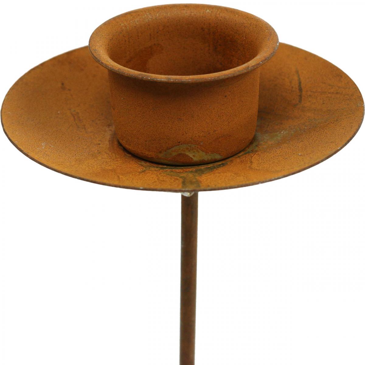 Floristik24.ch Stabkerzenhalter Metall, Kerzenhalter zum Stecken Rost ...