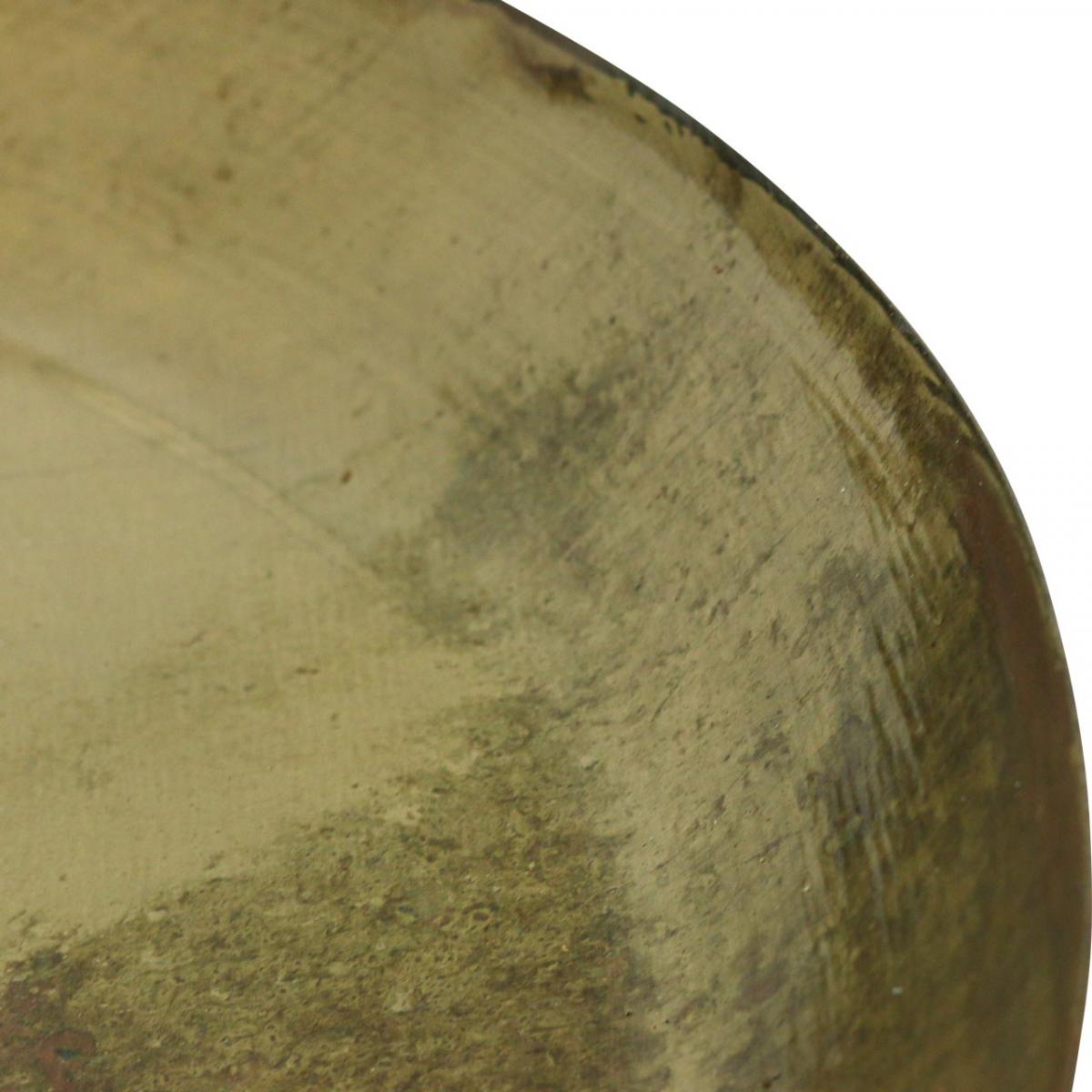 Floristik24.ch Deko-Teller Messing-Optik Metallteller Deko Ø30,5cm