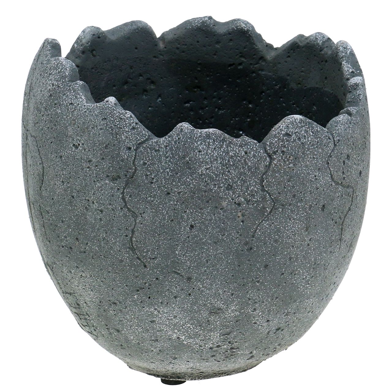 Floristik24.ch Beton Pflanztopf Eierschale Ø14,5cm 15cm 2St-64320