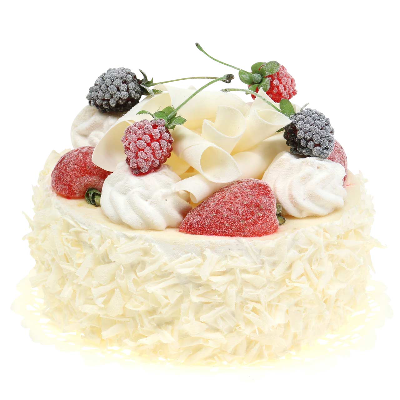 Floristik24.ch Sahnetorte mit Beeren künstlich Ø15cm H11,5cm-65295-33SAHNE