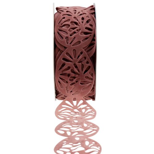 Floristik24.ch Samtband Ostereier Dekoband Ostern Altrosa 40mm 5m